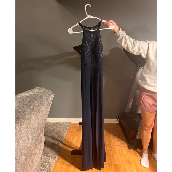Morgan & Co. | Dresses | Morgan And Co Navy Blue Prom Dress | Poshmark
